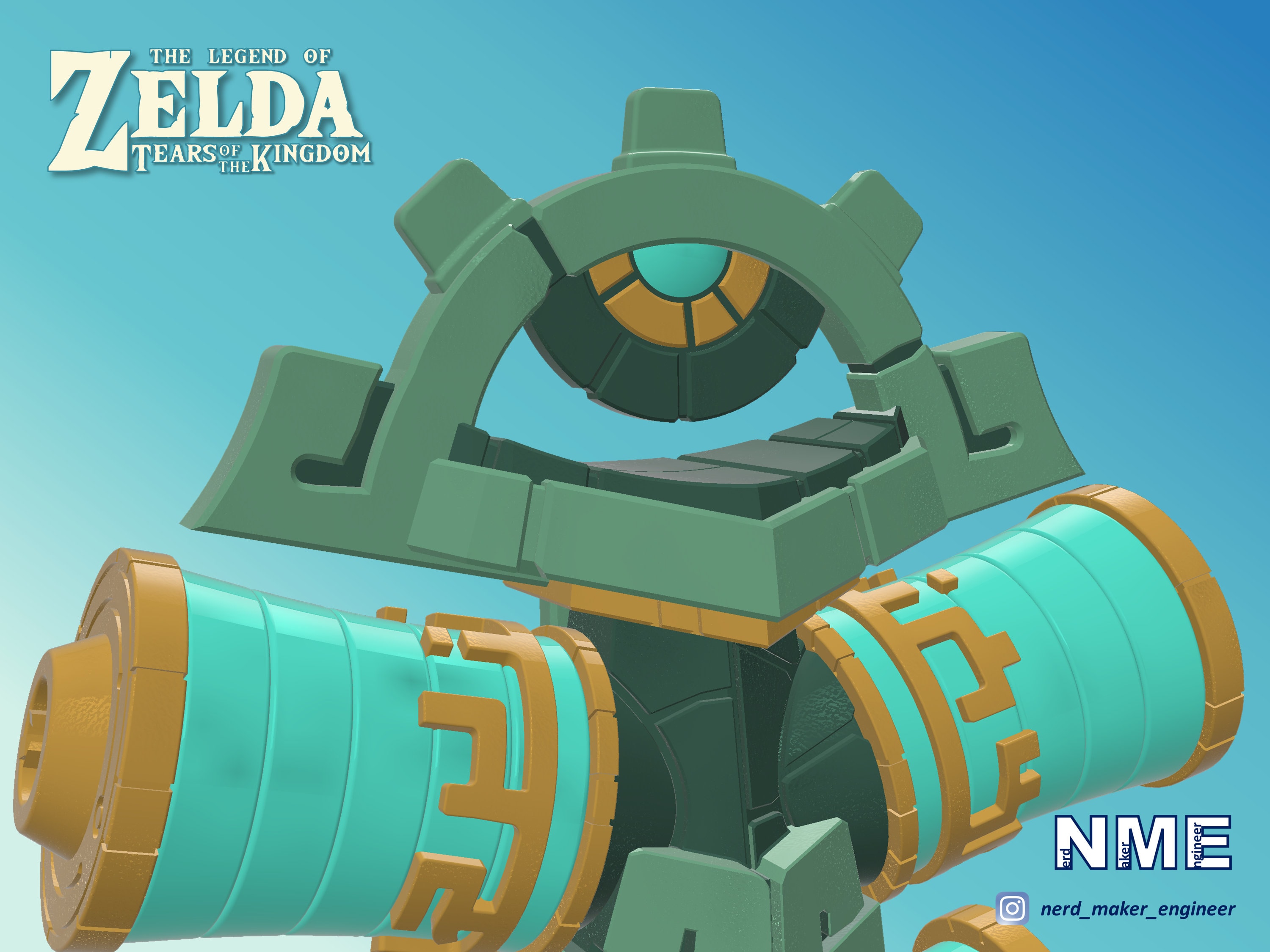 Zonai Energy Cell Holster - Zelda Tears of the Kingdom - Life Size ...