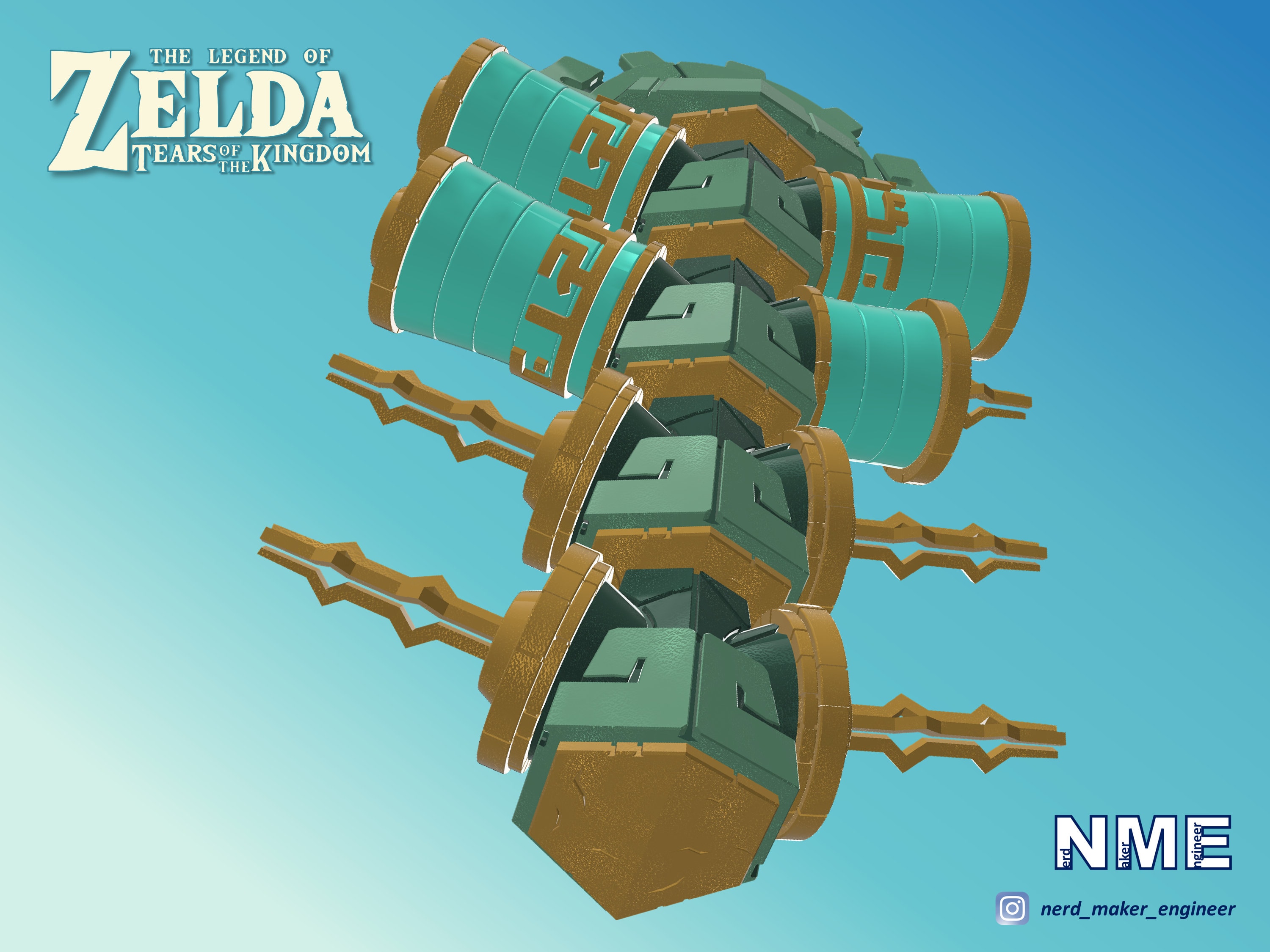 Zonai Energy Cell Holster - Zelda Tears of the Kingdom - Life Size ...
