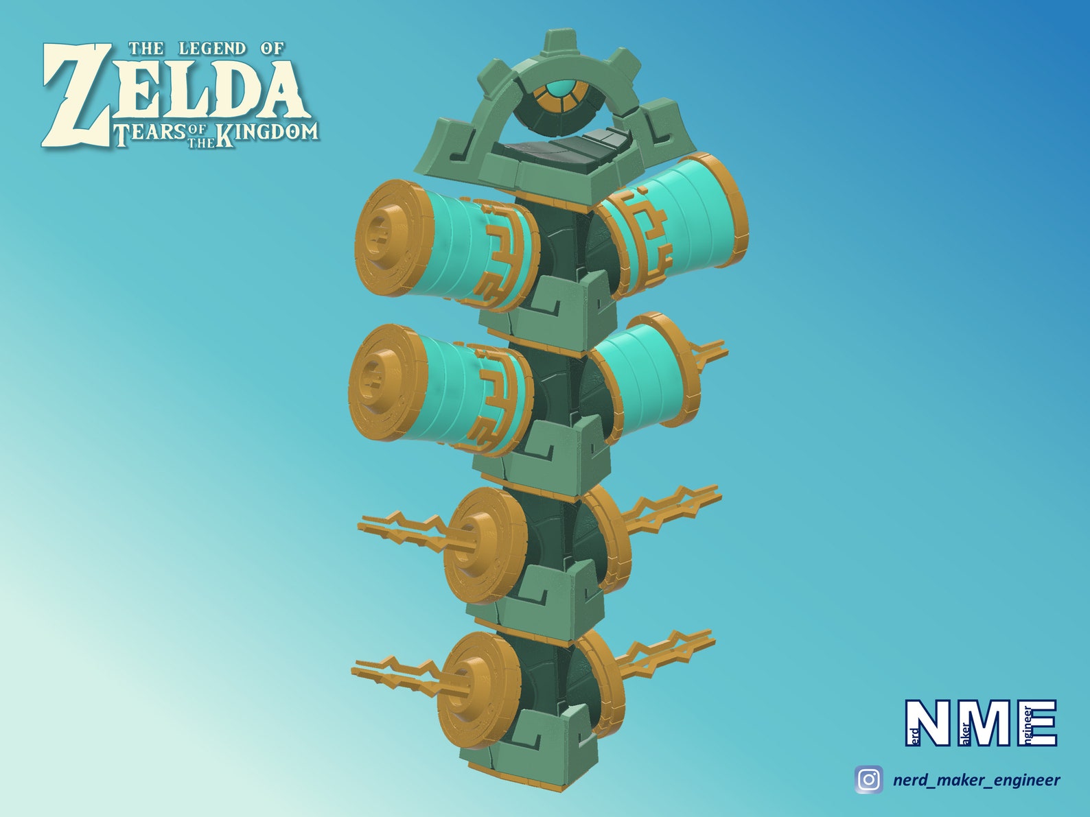 Zonai Energy Cell Holster - Zelda Tears of the Kingdom - Life Size ...