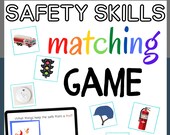 Learn About Safety Matching Game for Kids Printable Digital - Etsy