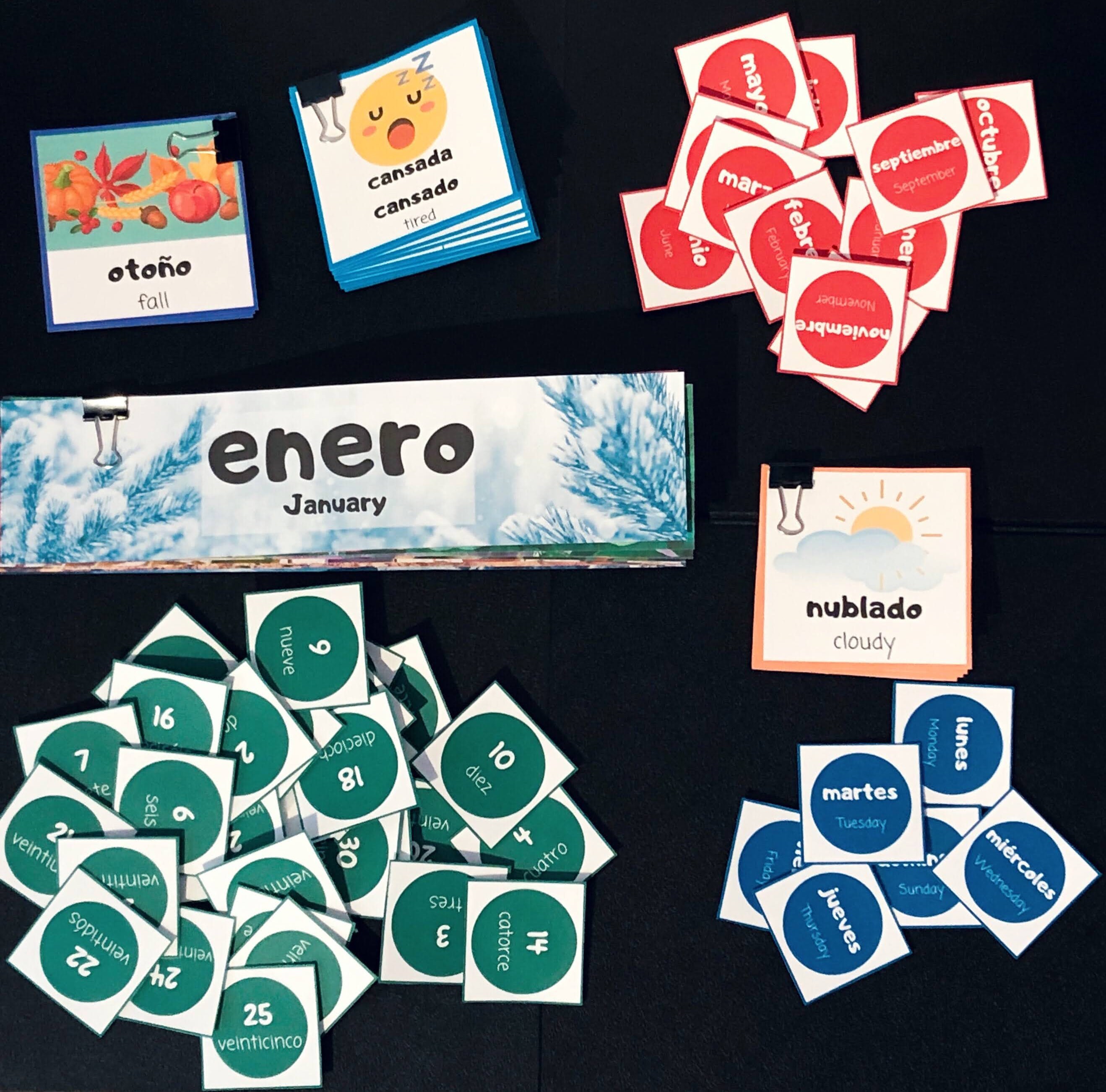 Circle Time Board Spanish and English Spanish Morning Board - Etsy