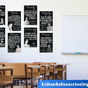 Women in Science Classroom Posters | Set of 8 | Printable, Digital ...
