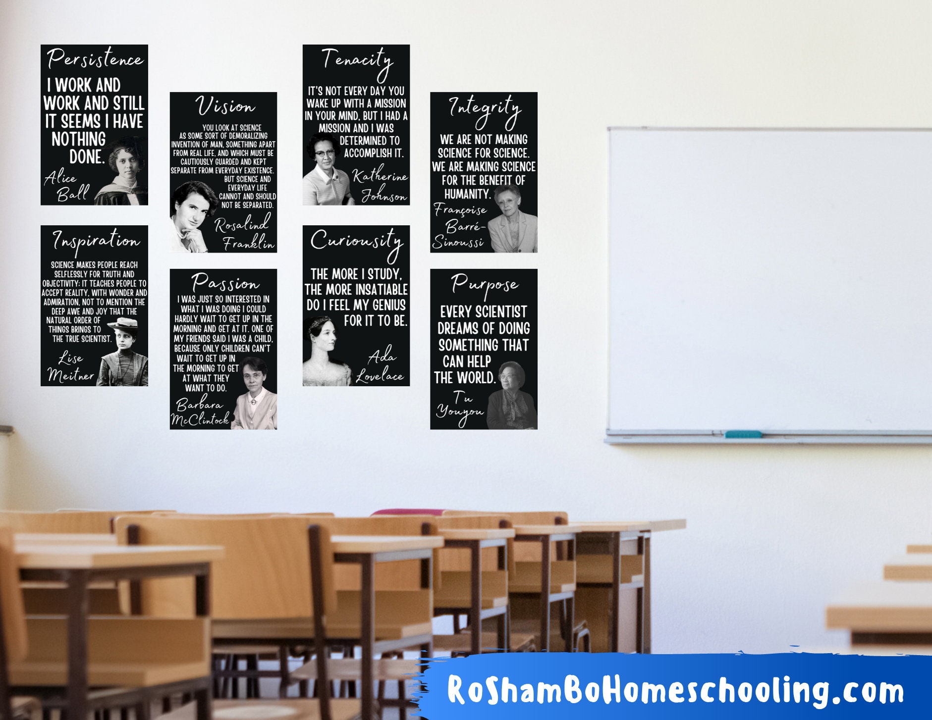 Women in Science Classroom Posters Set of 8 Printable - Etsy