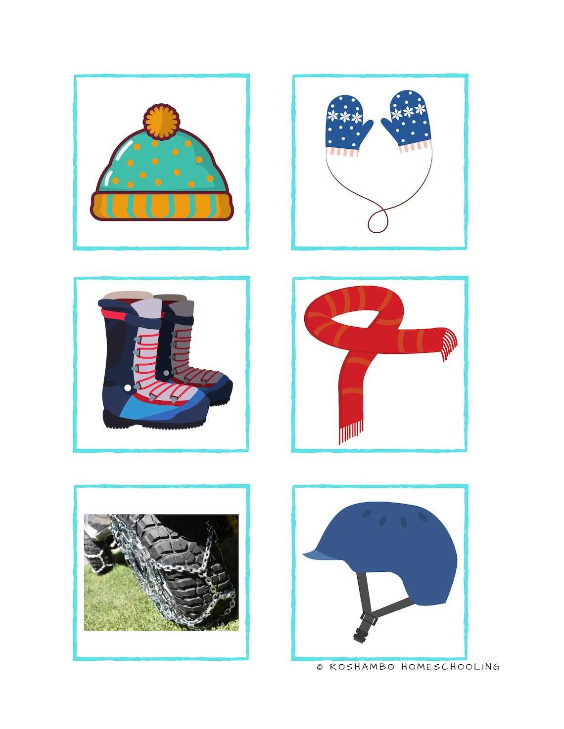 Learn About Safety! Matching Game for Kids, Printable, Digital Download ...