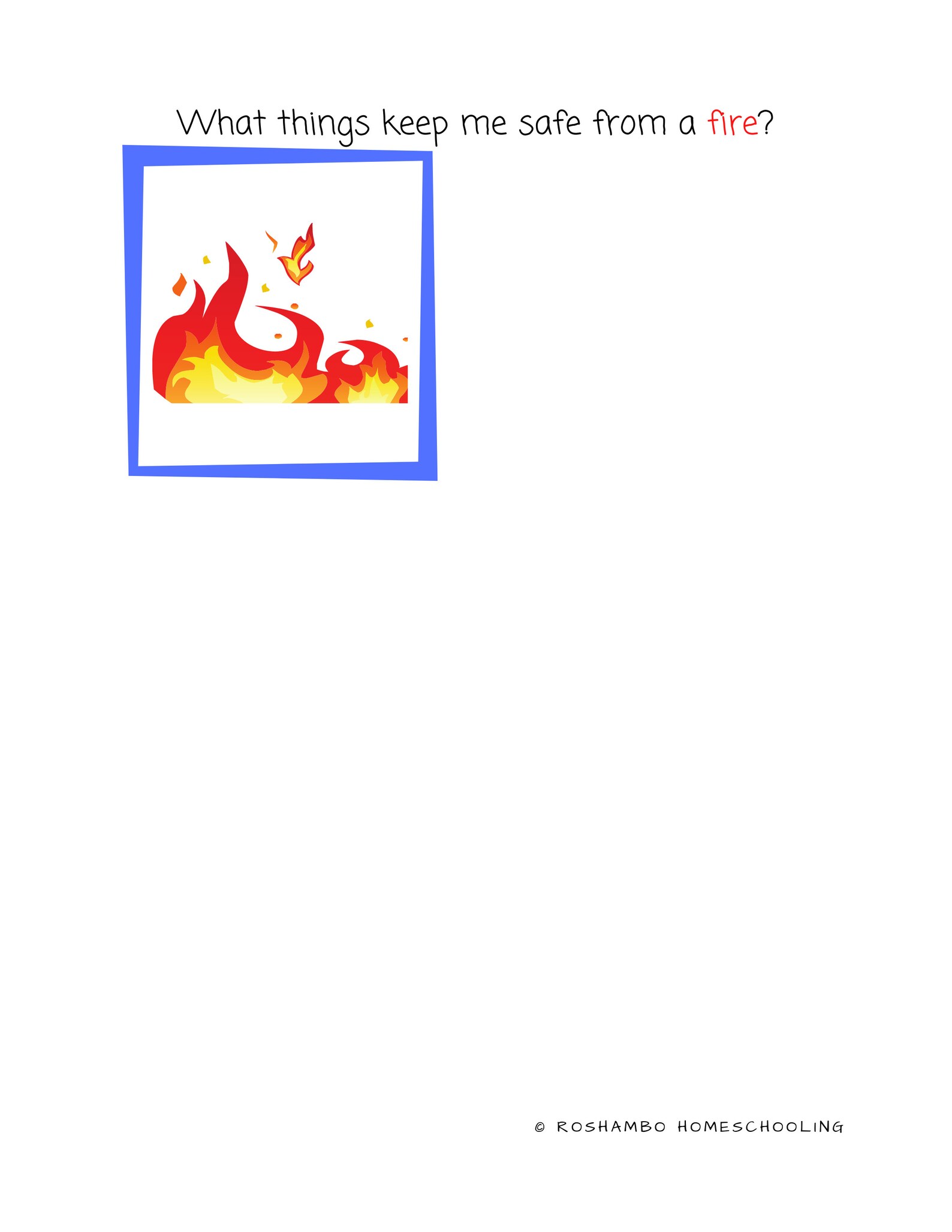 Learn About Safety! Matching Game for Kids, Printable, Digital Download ...