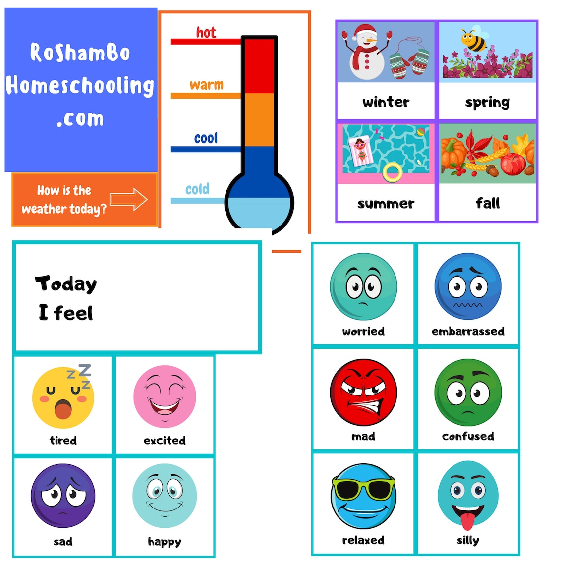 Circle Time Board (english Only Version), Morning Board for Preschool ...