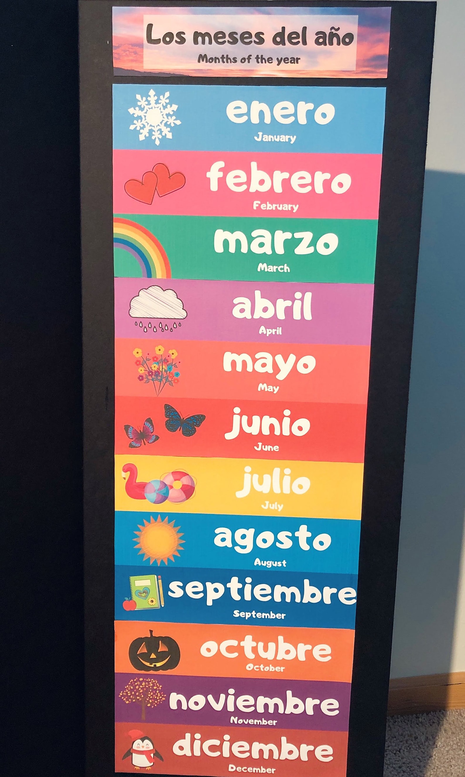 Circle Time Board, Spanish and English, Spanish Morning Board for ...