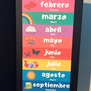 Circle Time Board, Spanish and English, Spanish Morning Board for ...