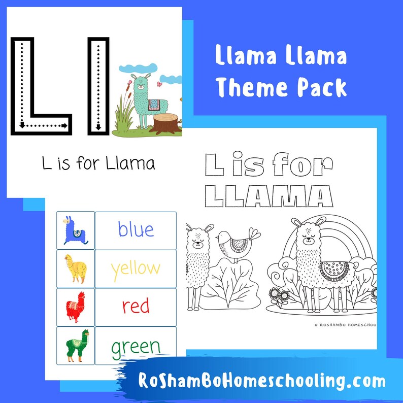 Llama Llama Busy Book for Pre-k, Digital Download, Printable Worksheets ...