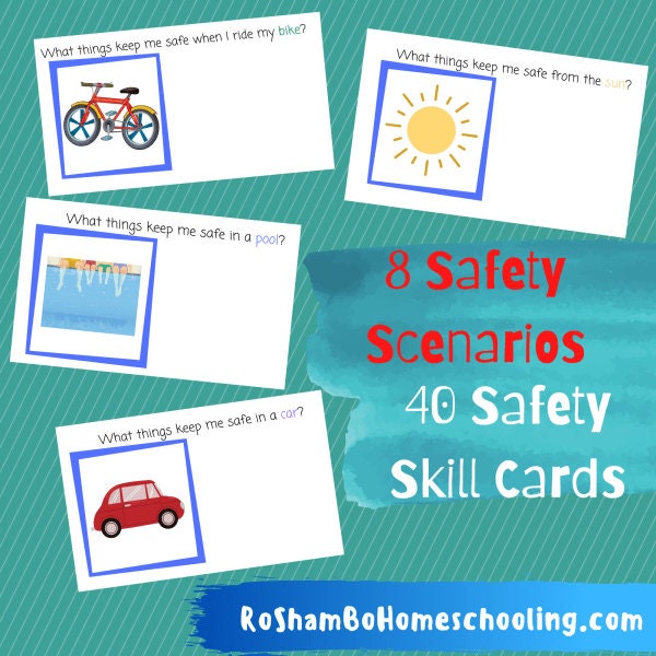 Learn About Safety! Matching Game for Kids, Printable, Digital Download ...
