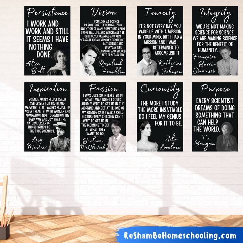 Women in Science Classroom Posters Set of 8 Printable - Etsy