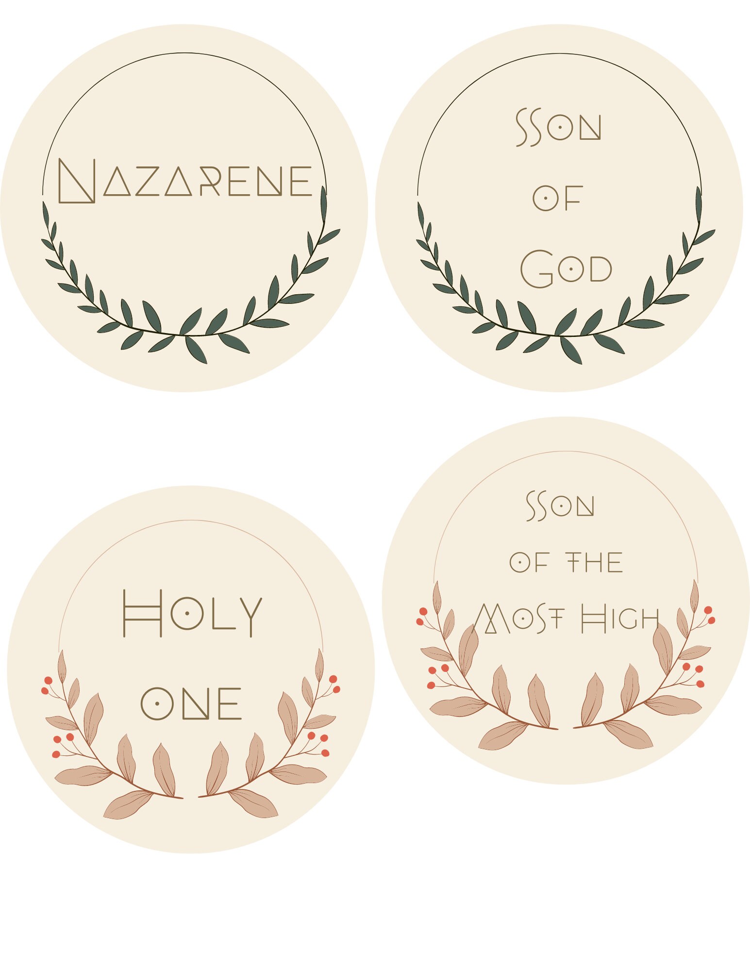 Nativity Advent Calendar Kit Christmas Countdown Calendar Names Of