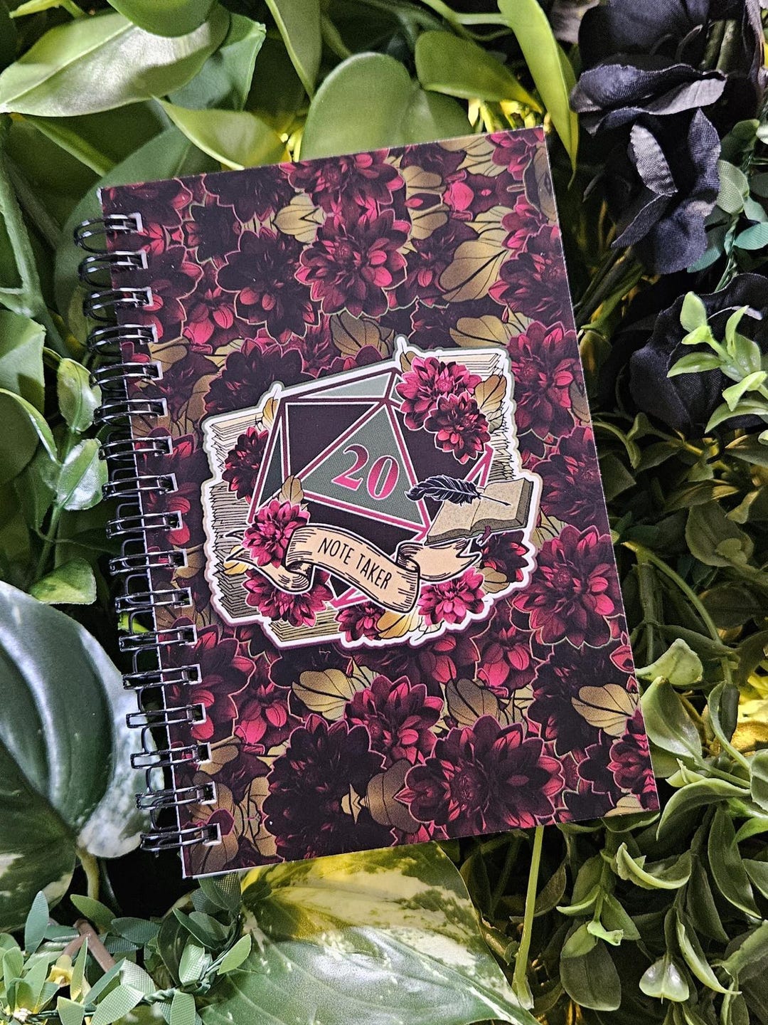 4x6 HANDMADE SPIRAL NOTEBOOK: Note Taker D20 - Etsy
