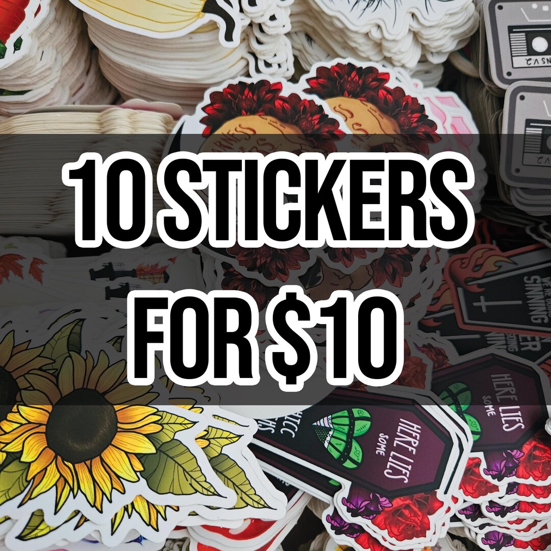 STICKER PACK: Sticker Pack - 10 RANDOM Stickers per Pack - Etsy