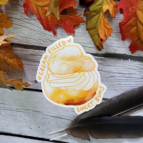 MATTE STICKER: Cream Filled Stuffed Buns Creampuff Sticker - Etsy