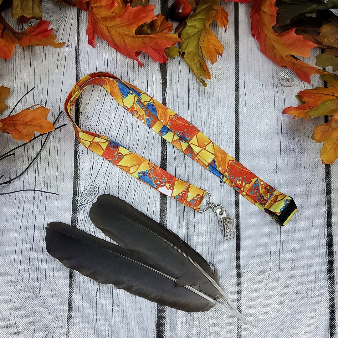 LANYARD: Topaz Crystal Break-away Lanyard With Spinning - Etsy
