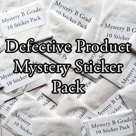 STICKER PACK Only: Defective Sticker Pack 10 RANDOM Stickers - Etsy ...