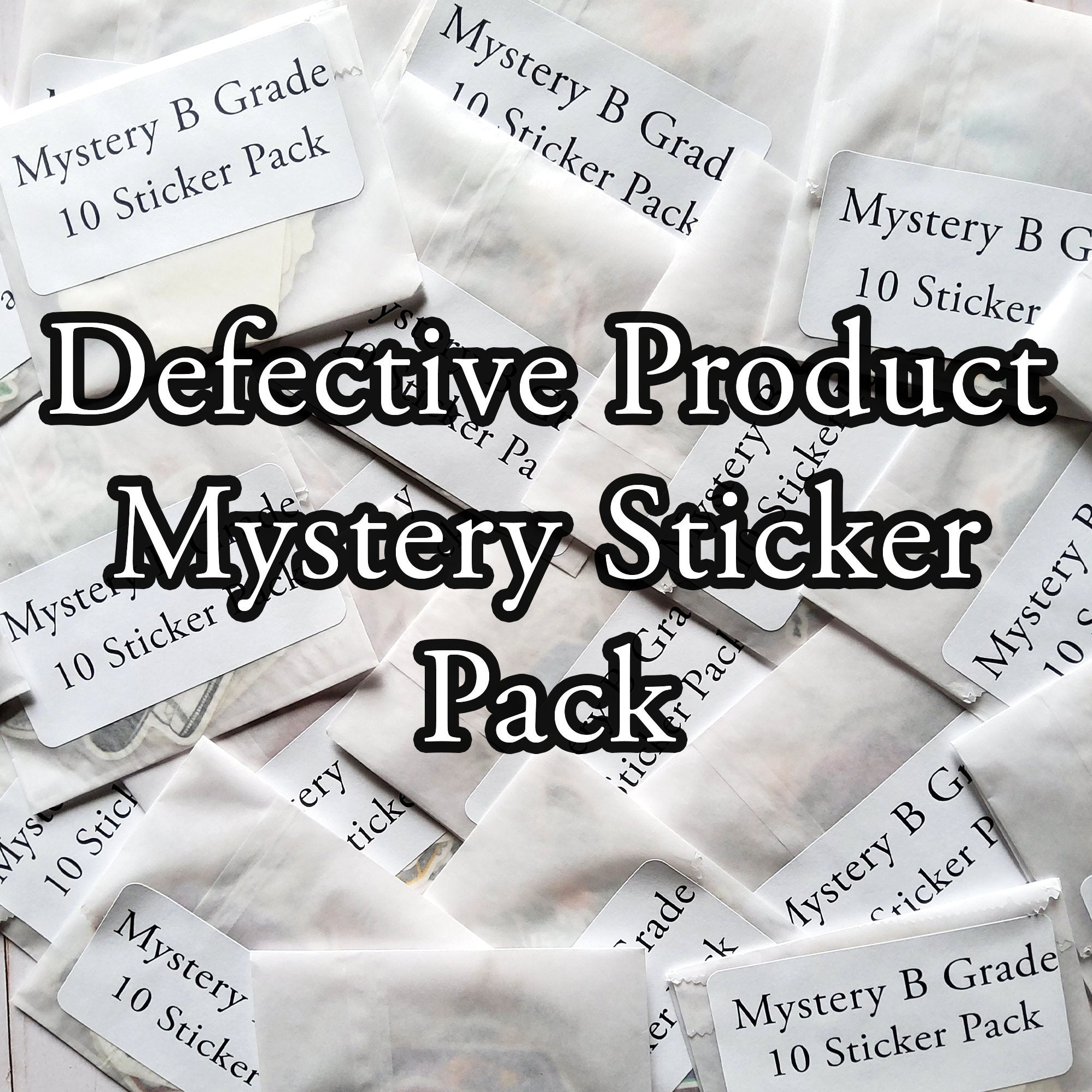 STICKER PACK Only: Defective Sticker Pack 10 RANDOM Stickers - Etsy ...