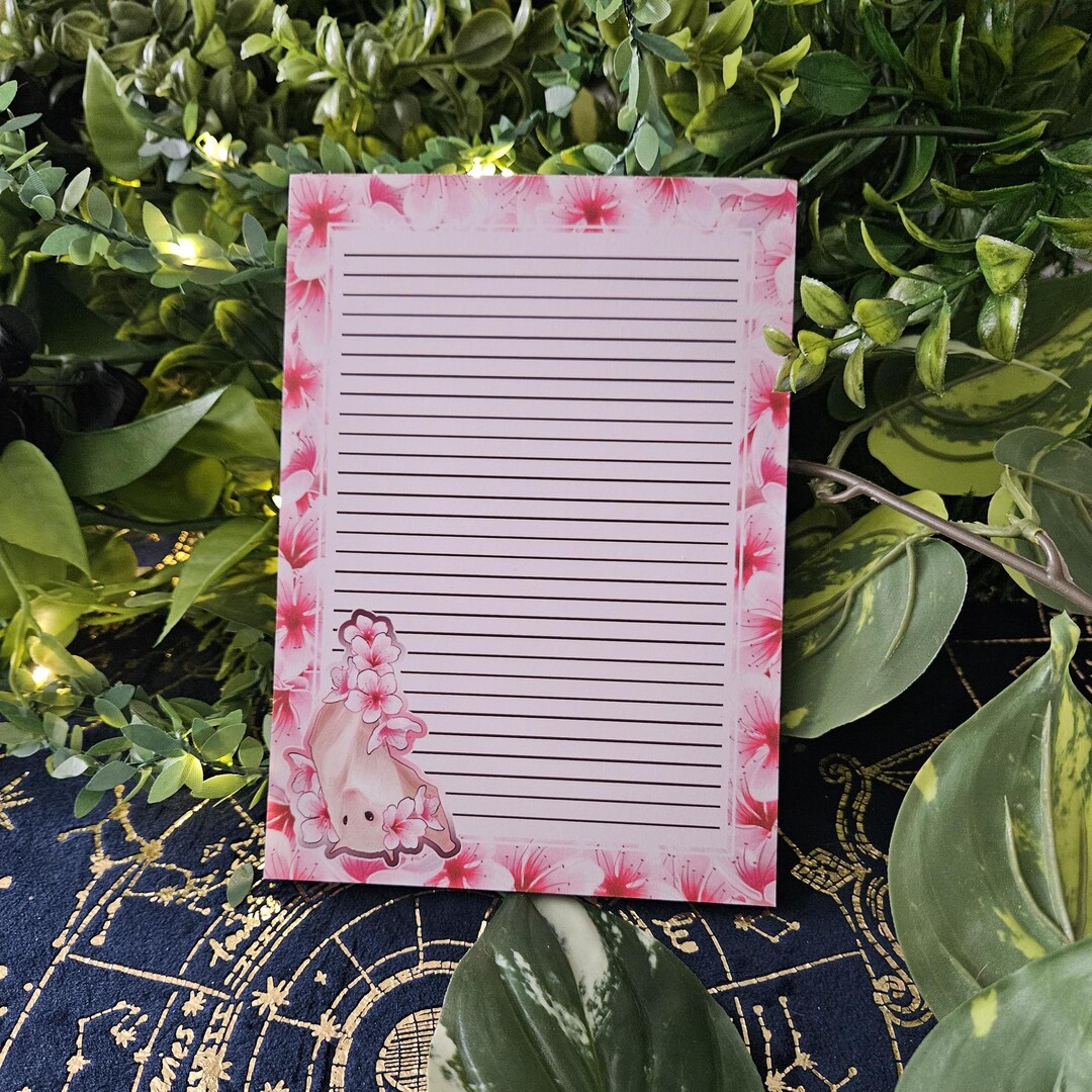 NOTEPAD 5x7: Cherry Blossoms and Fruit Bat , Sakura Bat , Sakura ...