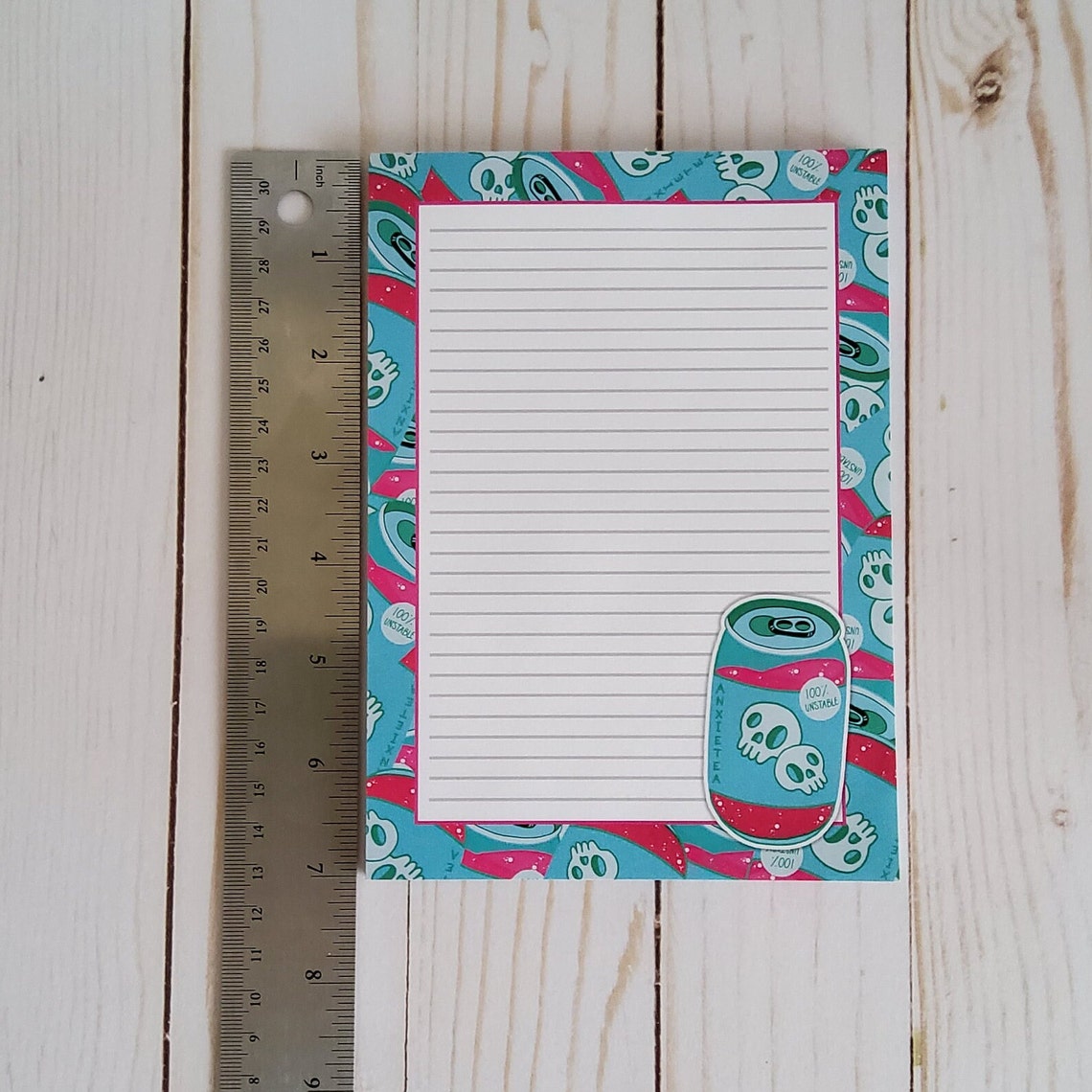 NOTEPAD: Anxietea to Do List Notepad Teal Anxietea Notepad - Etsy