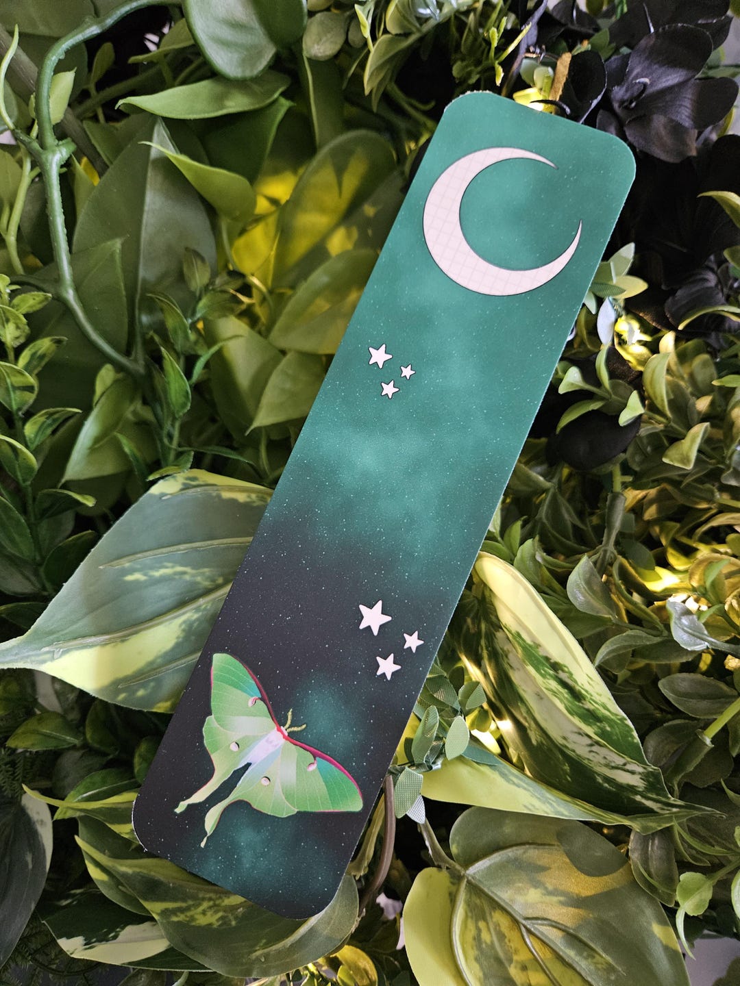 BOOKMARK: Luna Moth and Celestial Moon - Etsy