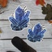 MATTE STICKER: Blue and Black Crystal Moon Dark Aesthetic - Etsy