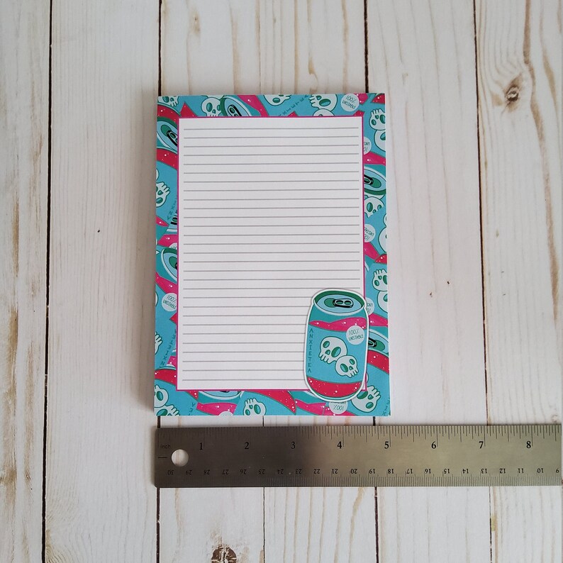 NOTEPAD: Anxietea to Do List Notepad Teal Anxietea Notepad - Etsy