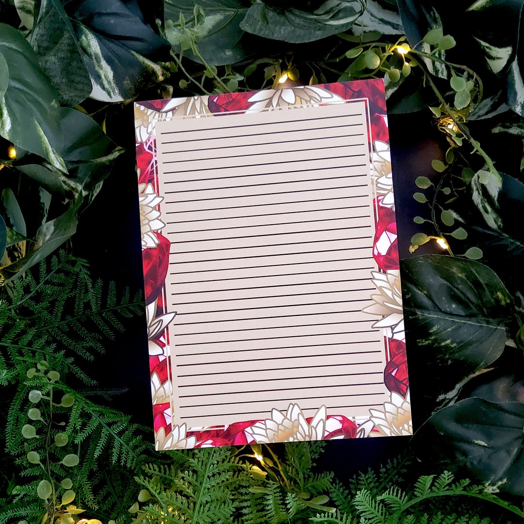 NOTEPAD: Ruby Crystal to Do List , Ruby Crystal Notepad , Ruby Crystal to Do Notepad , Red Ruby ...