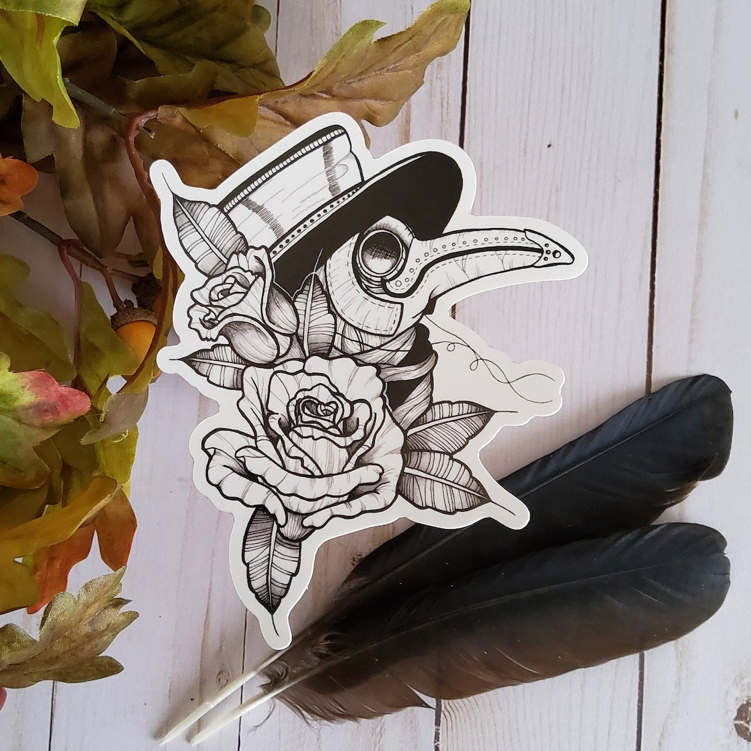 GLOSSY STICKER: Plague Doctor Sticker , Plague Doctor Sticker ...