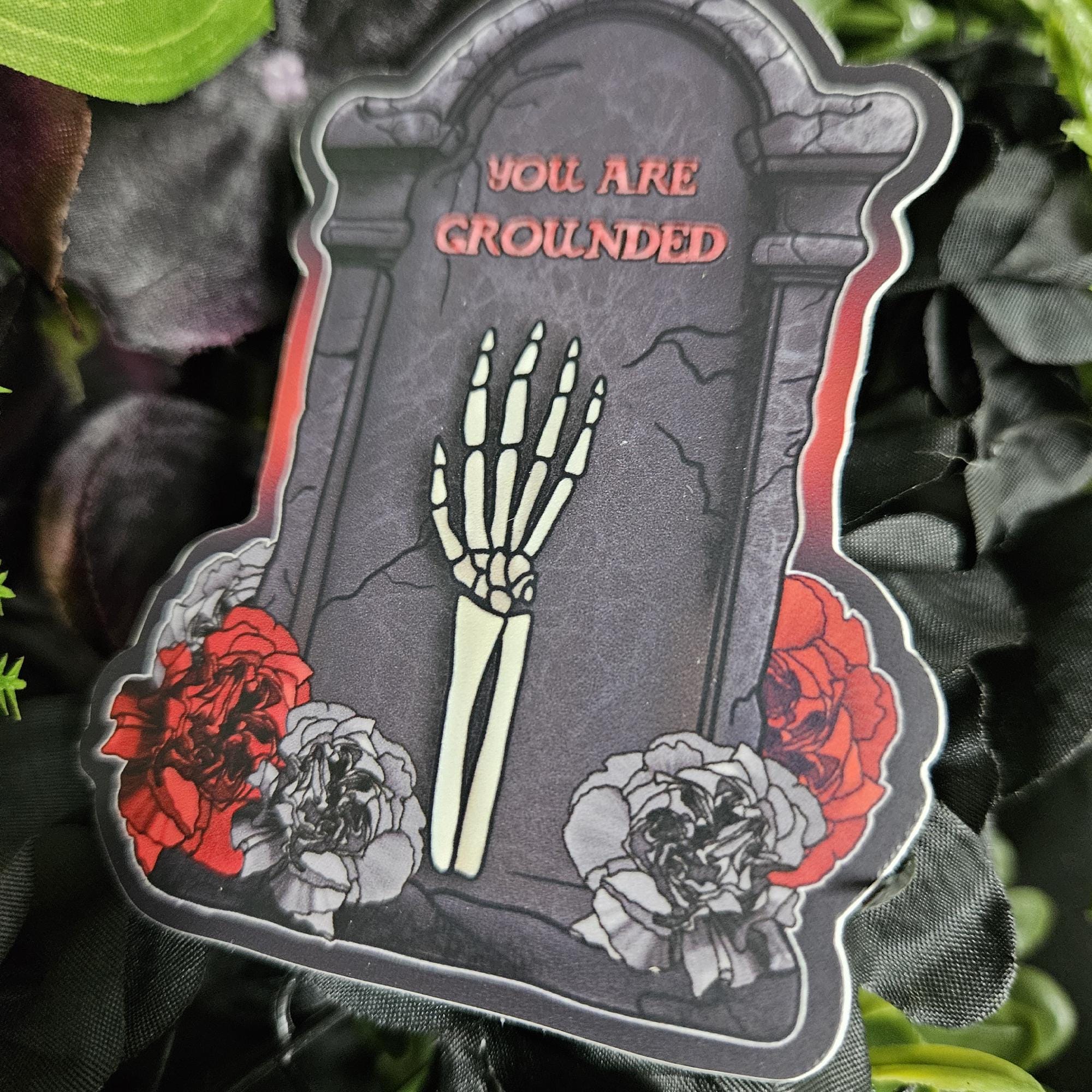 MATTE STICKER: You Are Grounded Tombstone - Etsy