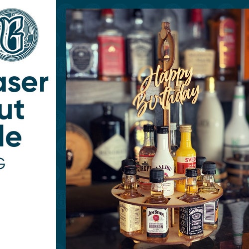 Mini Fireball Bottle Cake Caddy / Digital Laser Cut SVG File / - Etsy