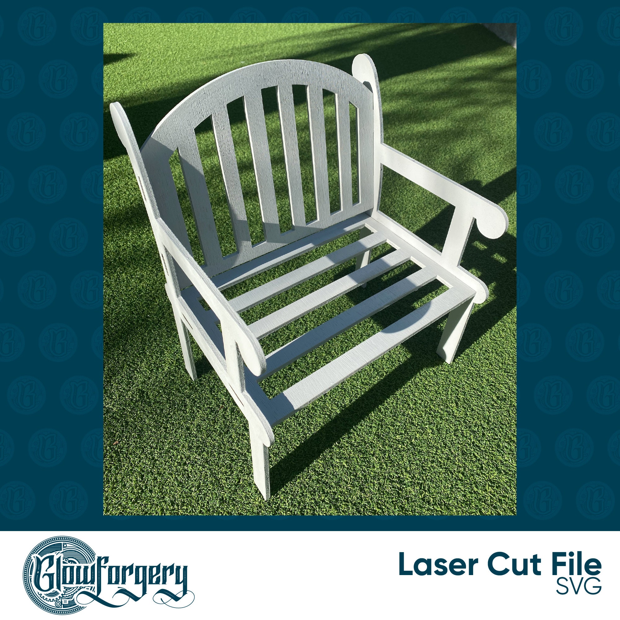 Mini Park Bench Memorial Bench / Digital Laser Cut SVG File - Etsy