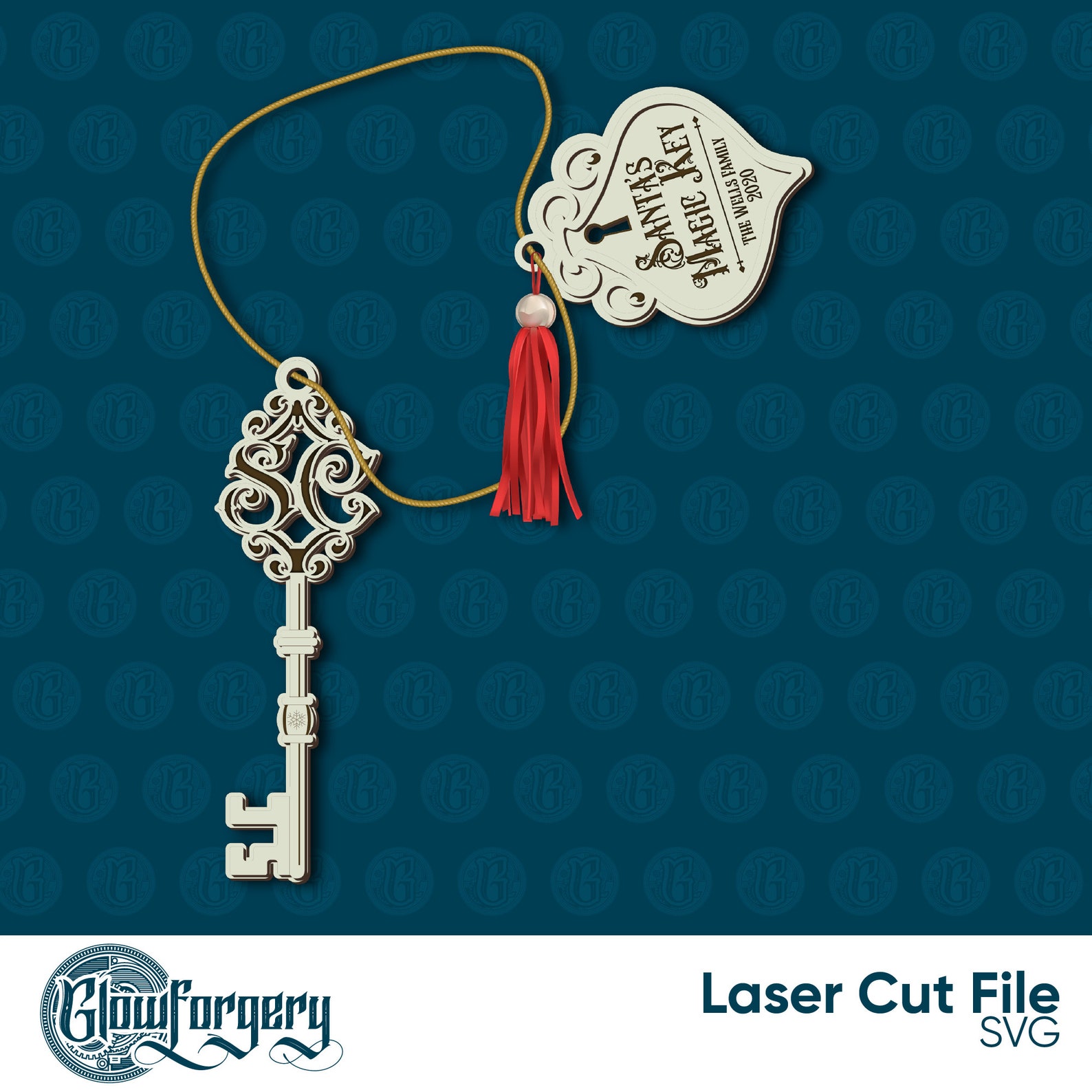 Santa's Magic Christmas Eve Key / Digital Laser Cut SVG - Etsy