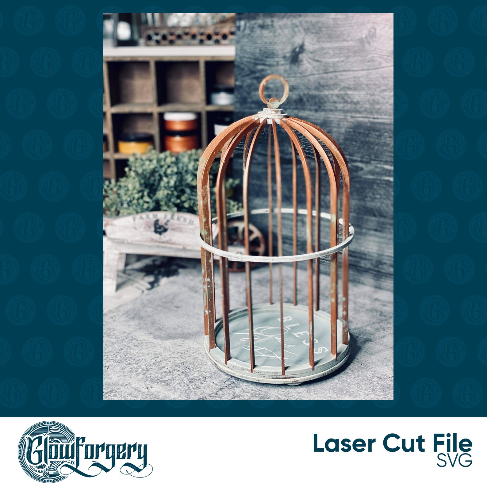 Bird Cage / Digital Laser Cut SVG File / Glowforge / Home | Etsy
