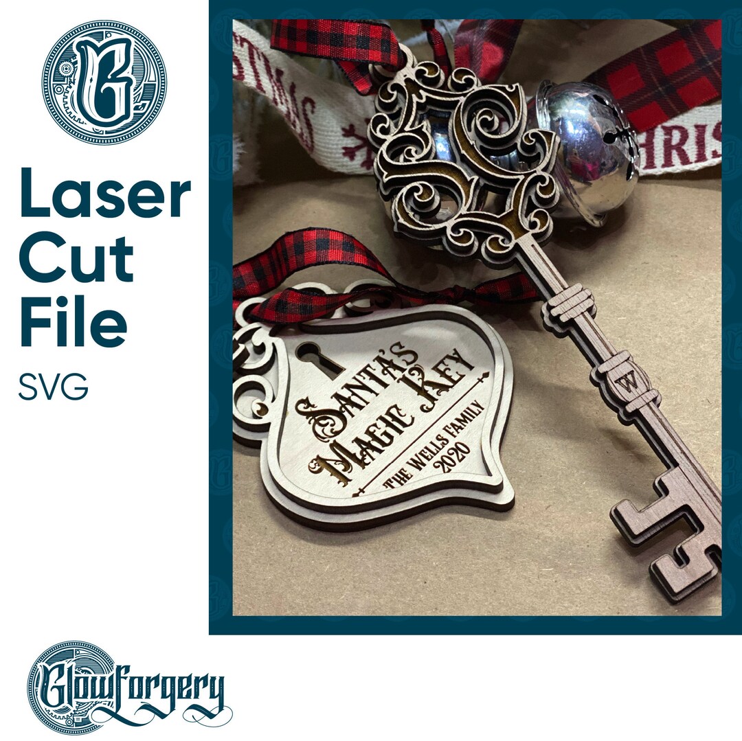 Santa's Magic Christmas Eve Key / Digital Laser Cut SVG File ...