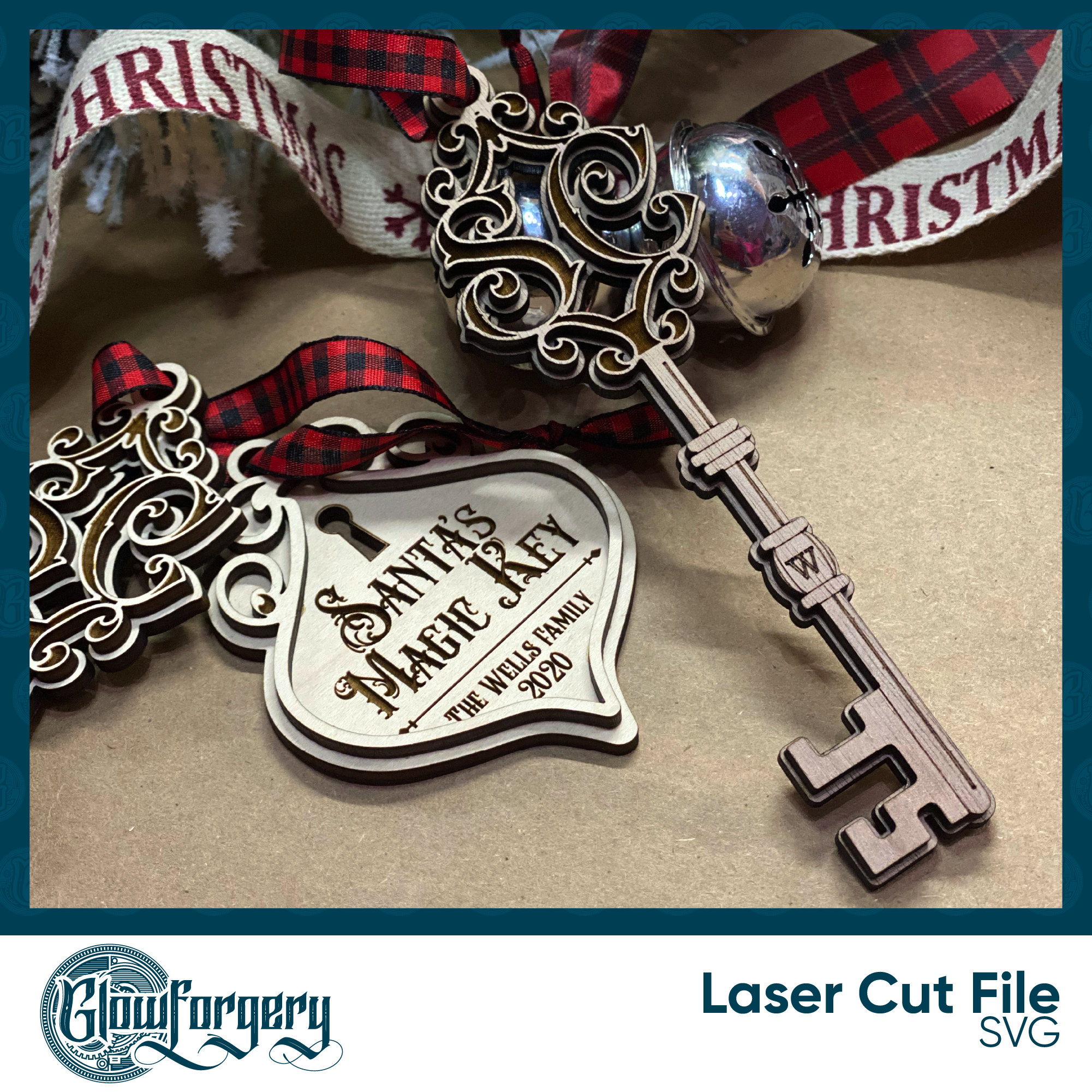 Santa's Magic Christmas Eve Key / Digital Laser Cut SVG - Etsy