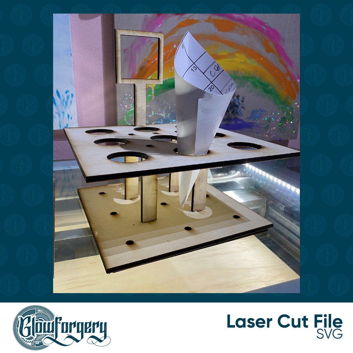 Cone Display Stand / Digital Laser Cut SVG File / Glowforge - Etsy