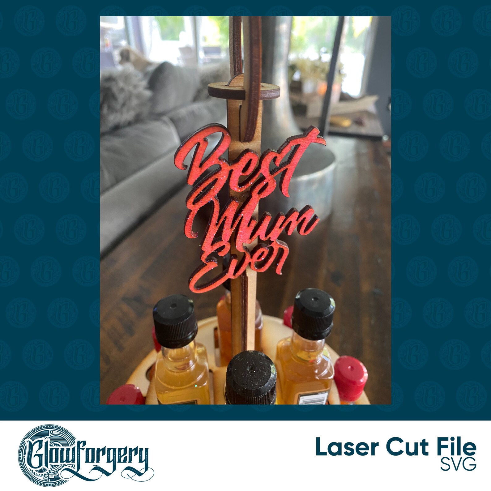 Mini Fireball Bottle Cake Caddy / Digital Laser Cut SVG File / - Etsy