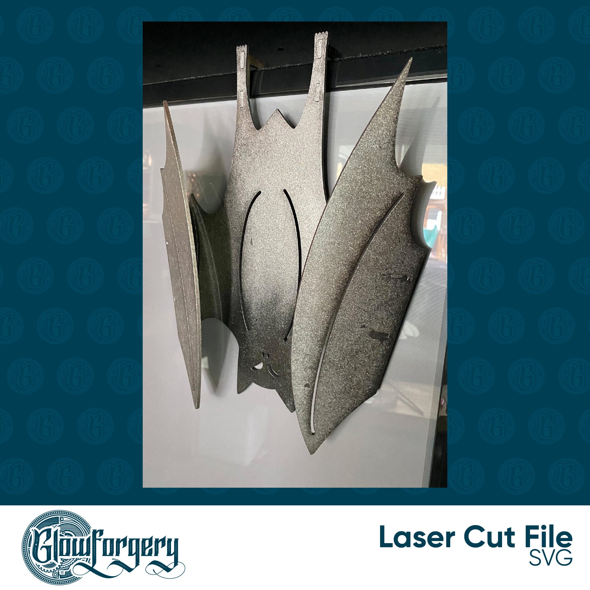 Bertie the 3D Hanging Bat / Digital Laser Cut SVG File / - Etsy