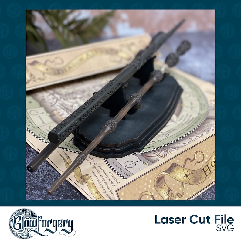 Wand Display Stand / Digital Laser Cut SVG File / Glowforge / - Etsy Canada