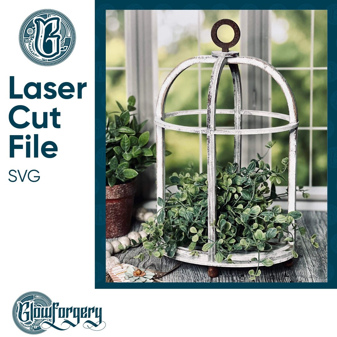 Oval Cloche / Digital Laser Cut SVG File / Glowforge / Home Decor ...