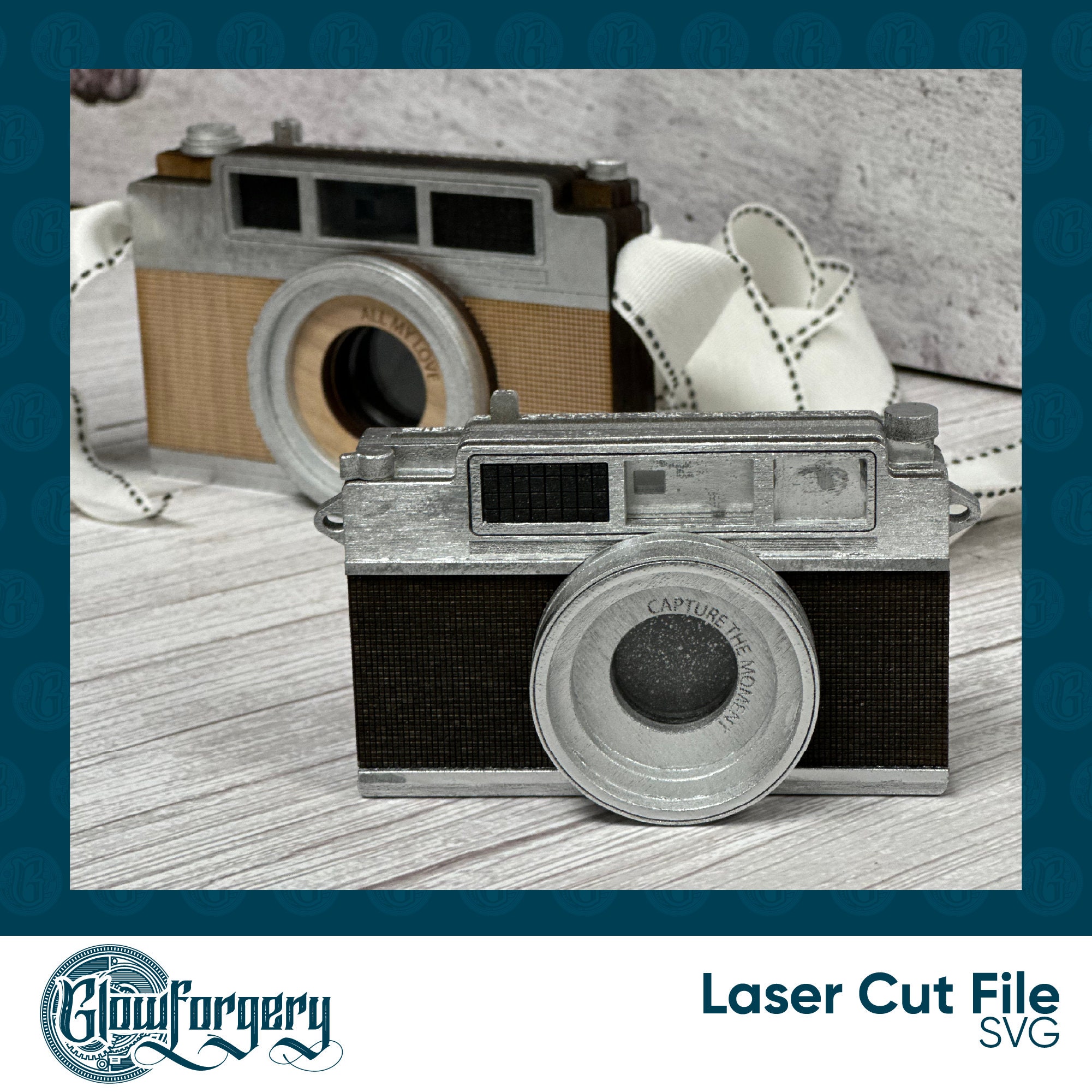 Vintage Camera Gift Card Holder / Digital Laser Cut SVG File / - Etsy