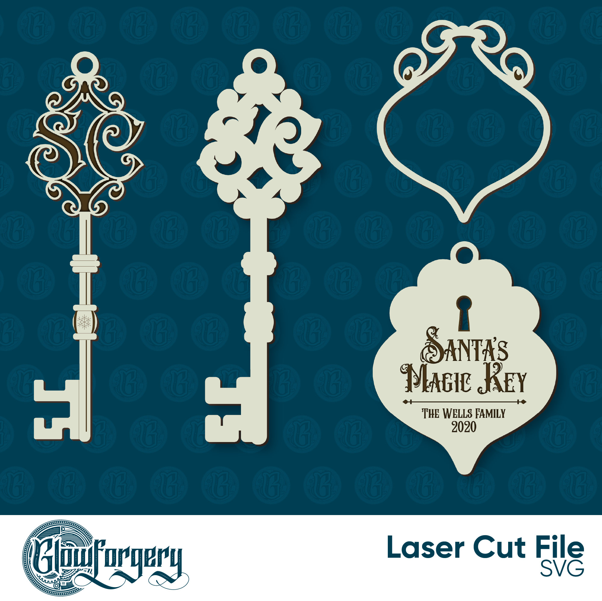 Santa's Magic Christmas Eve Key / Digital Laser Cut SVG - Etsy