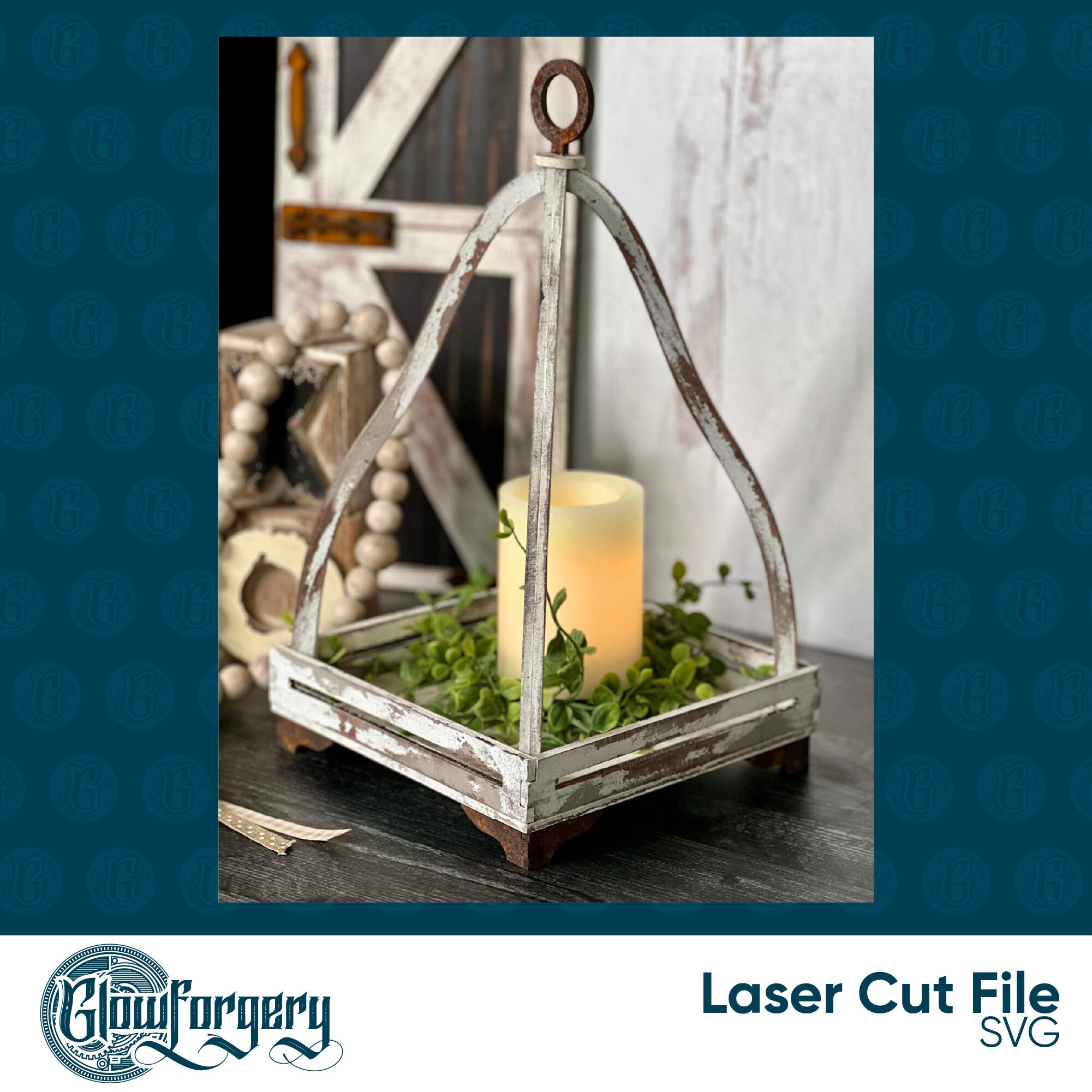 Rustic Cloche / Digital Laser Cut SVG File / Glowforge / Home | Etsy