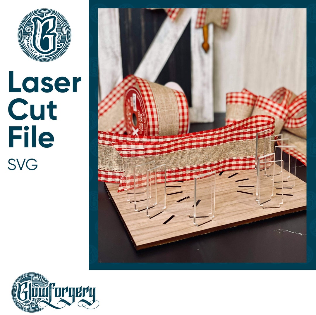 Bow Jig/ Digital Laser Cut SVG File / Glowforge / Home Decor / Vector ...