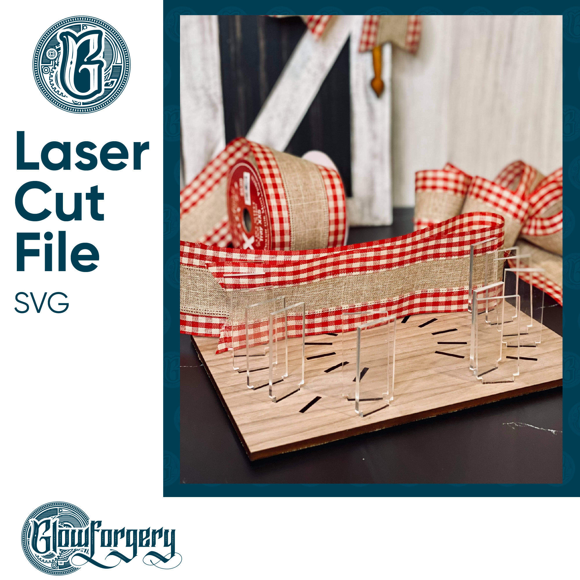 Bow Jig/ Digital Laser Cut SVG File / Glowforge / Home Decor / - Etsy