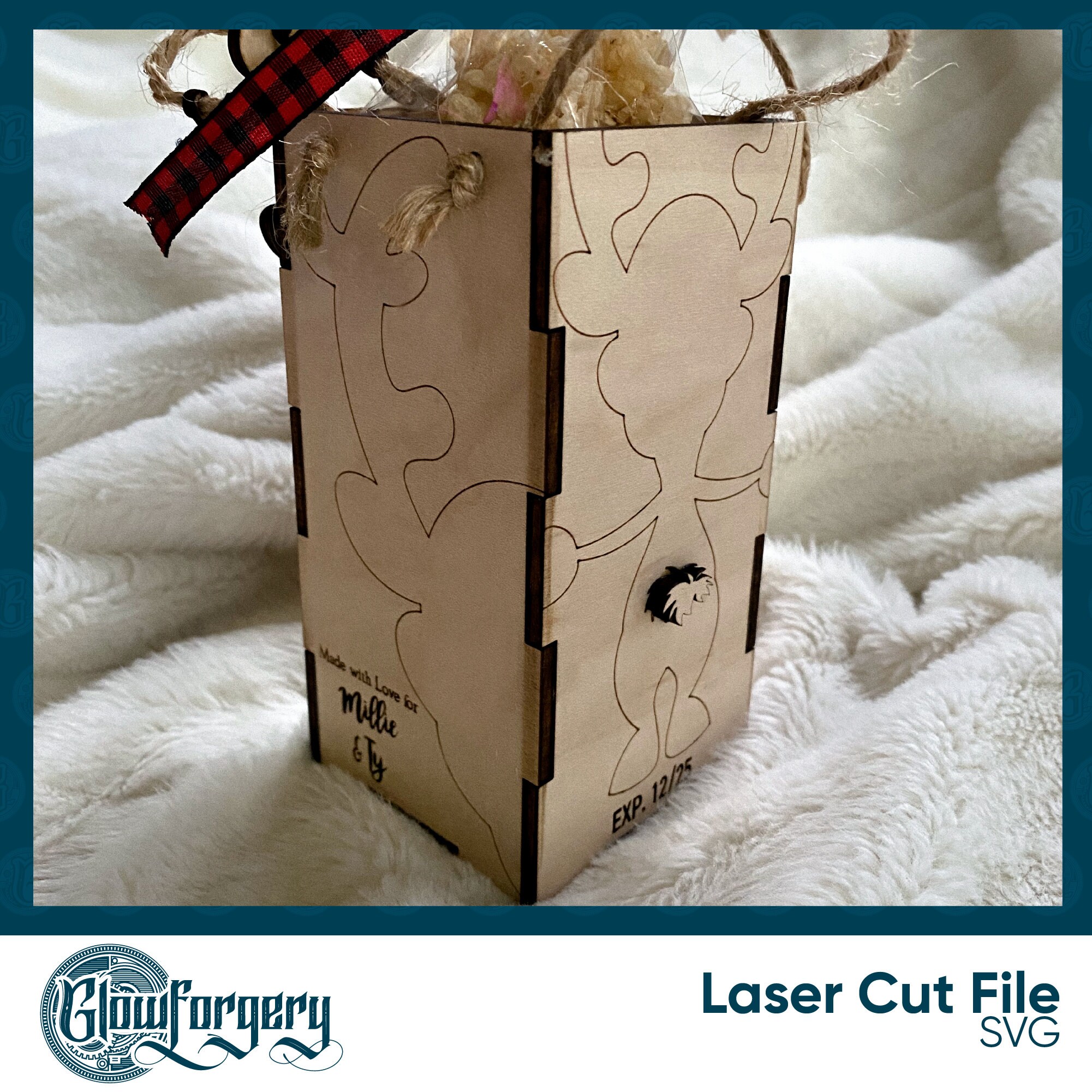 Magic Reindeer Food Box / Digital Laser Cut SVG File / Glowforge / Home ...