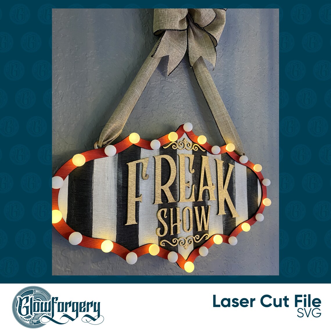 Circus Carnival Freak show Sign / Glowforge / Home Decor / | Etsy