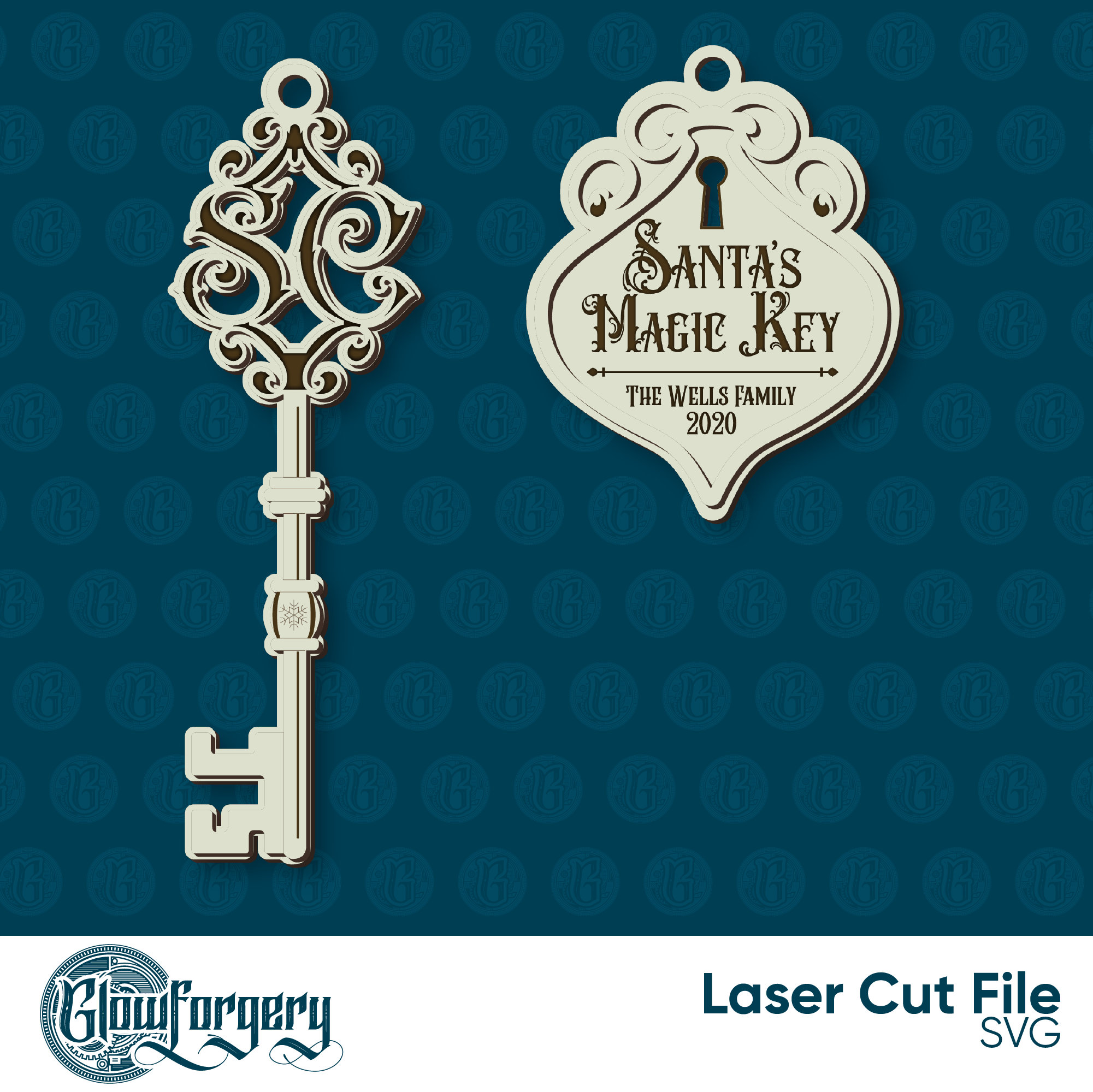 Santa's Magic Christmas Eve Key / Digital Laser Cut SVG - Etsy