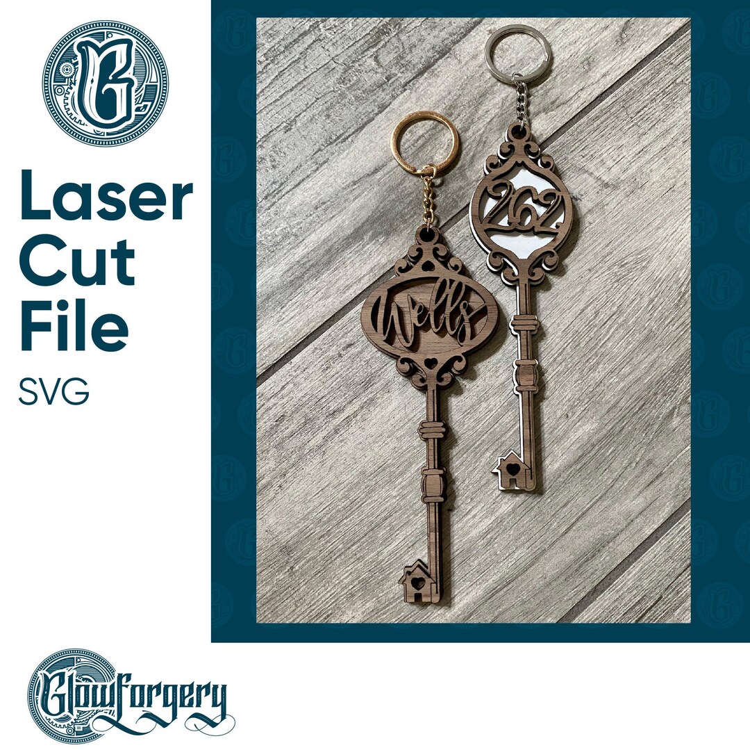 New Home - Key Presentation / Digital Laser Cut SVG File / Glowforge ...